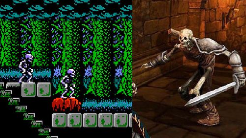 Castlevania graphics then & now: Skeletons, Belmonts, and more ...