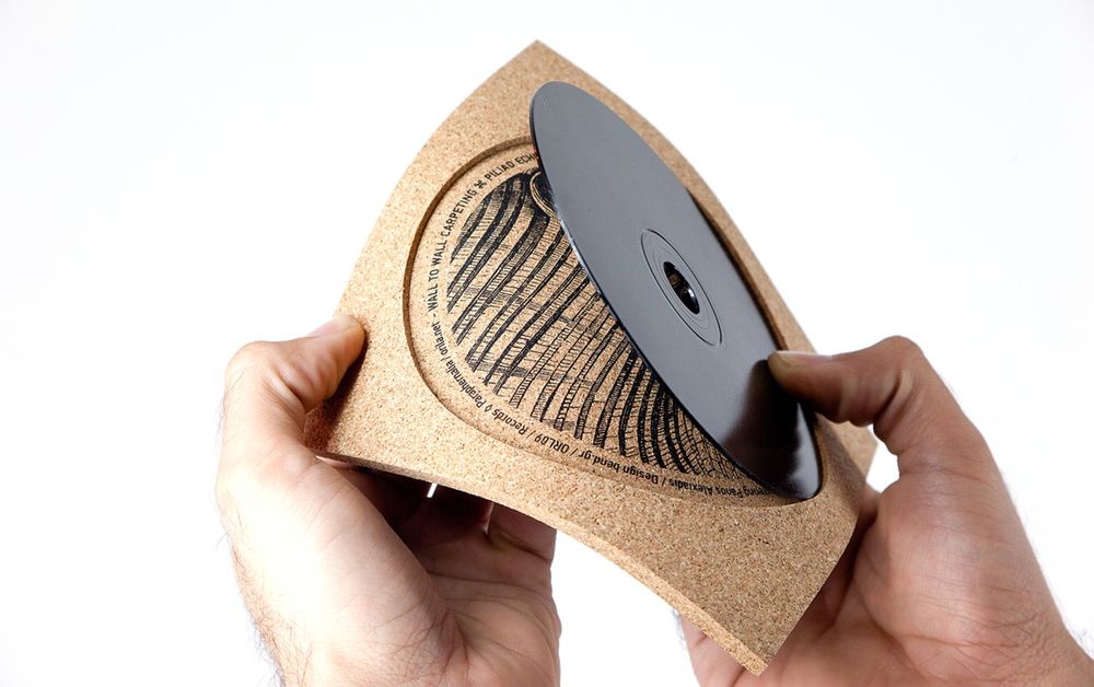 Innovative cork album cover is a screen-printed delight | Creative Bloq