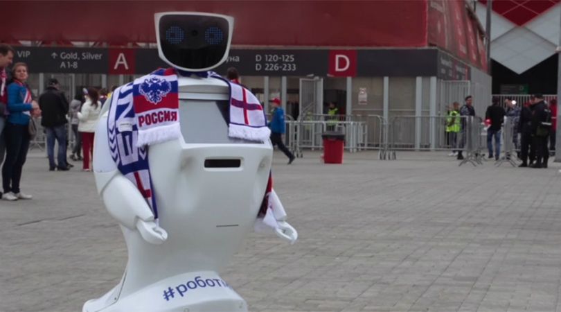 Russian scientists create robot bodyguard to protect England fans at ...