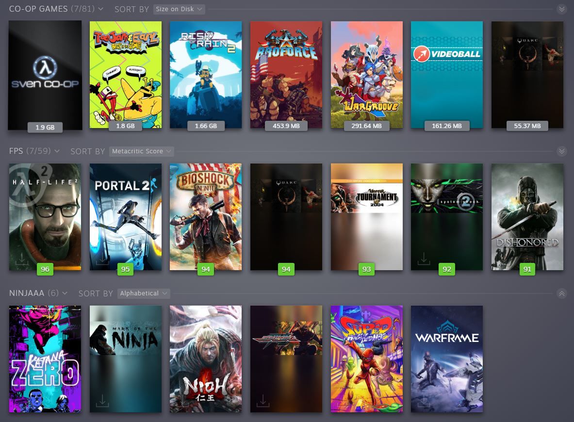 Steam finally lets you take control of your game collection, but needs ...