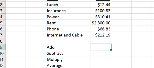 How to Add, Subtract, Multiply, or Divide Multiple Cells in Excel ...