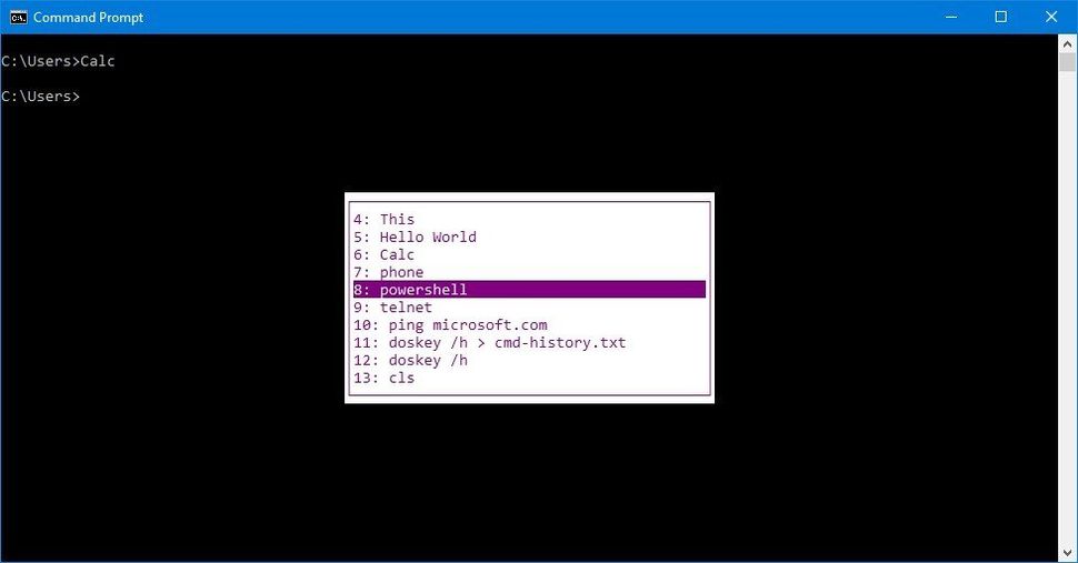 How to use command history in Command Prompt for Windows 10 | Windows ...