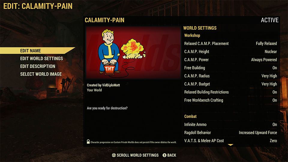 Fallout 76 adding customizable private servers for Fallout 1st ...