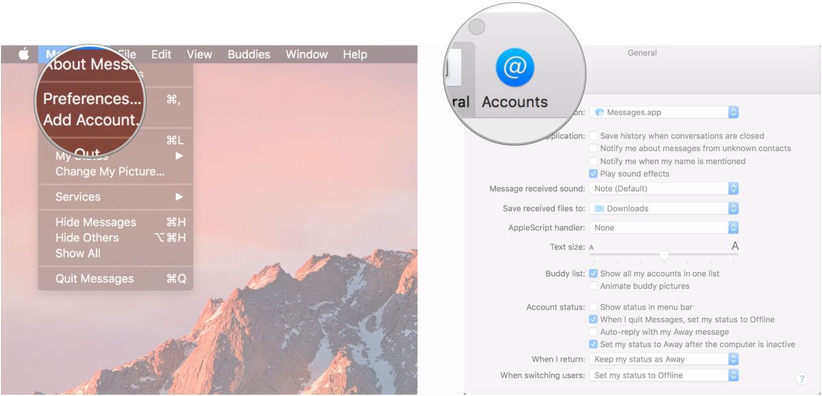 How to set up third-party messaging services in Messages for Mac | iMore