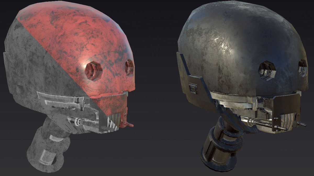 Texture an authentically worn K-2SO droid | Creative Bloq