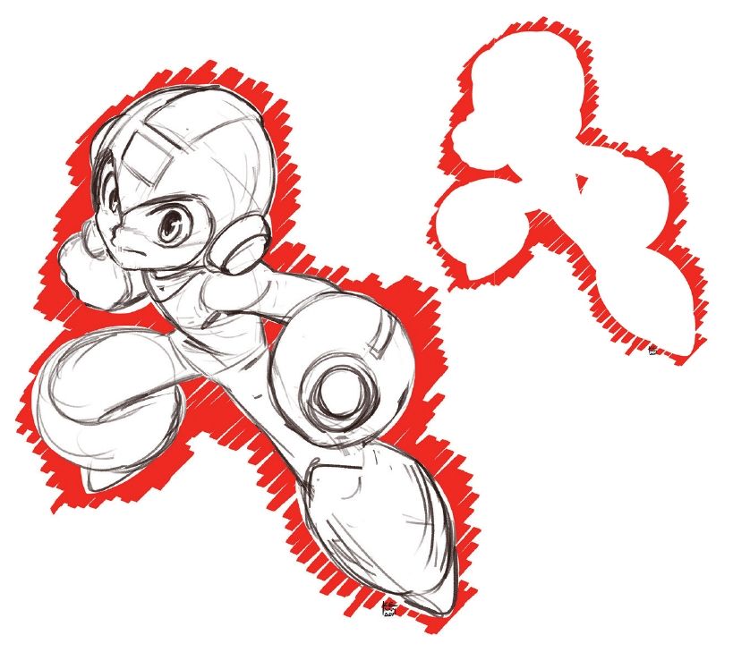 Here's how we made the cover art for the new Mega Man Timelines ...