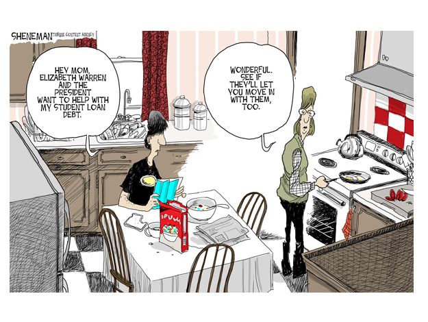 Political cartoon Warren | The Week