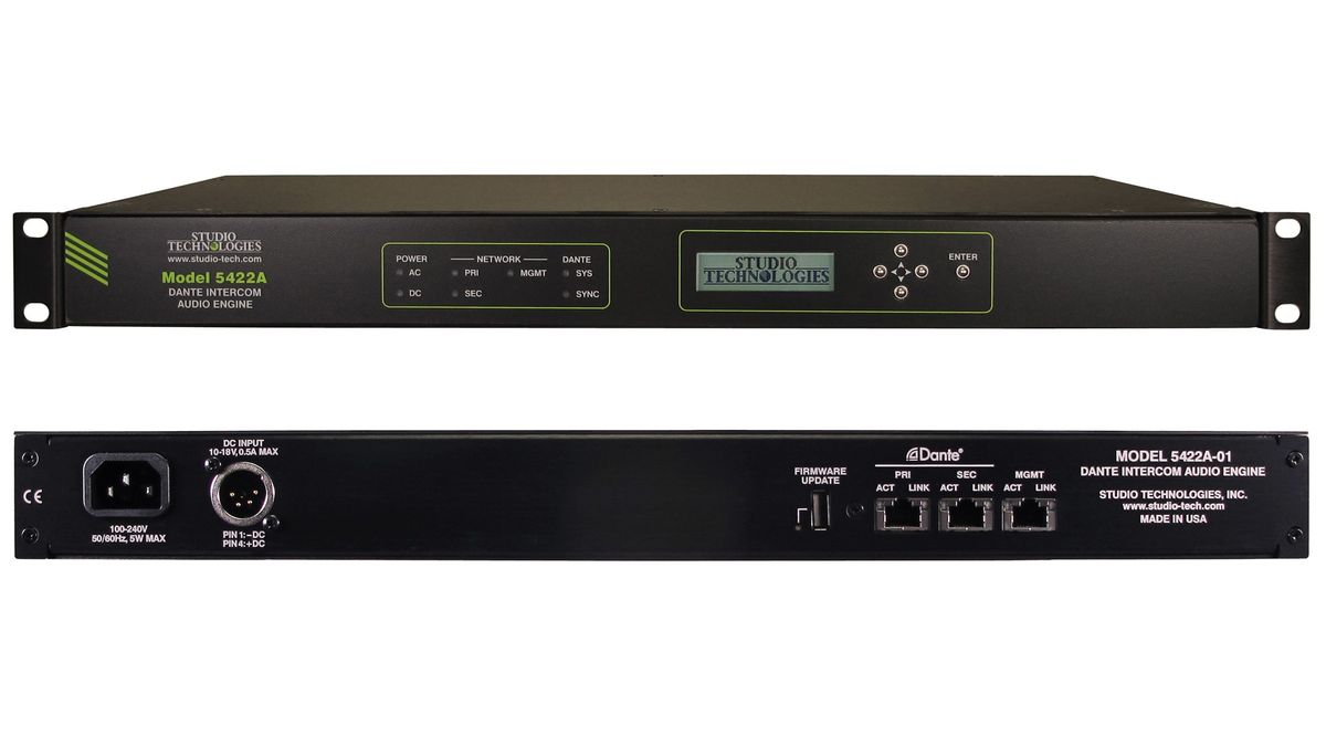 Studio Technologies Launches Model 5422A Dante Intercom Audio Engine ...