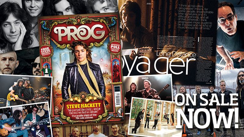 Steve Hackett's on the front cover of the new issue of Prog, on sale ...