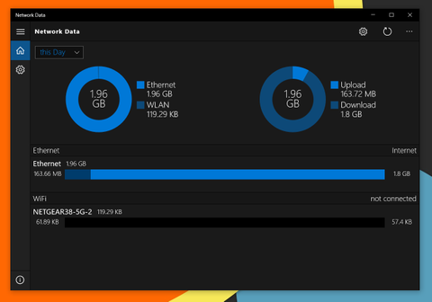 Network Data is a universal Windows 10 app to track all your usage ...
