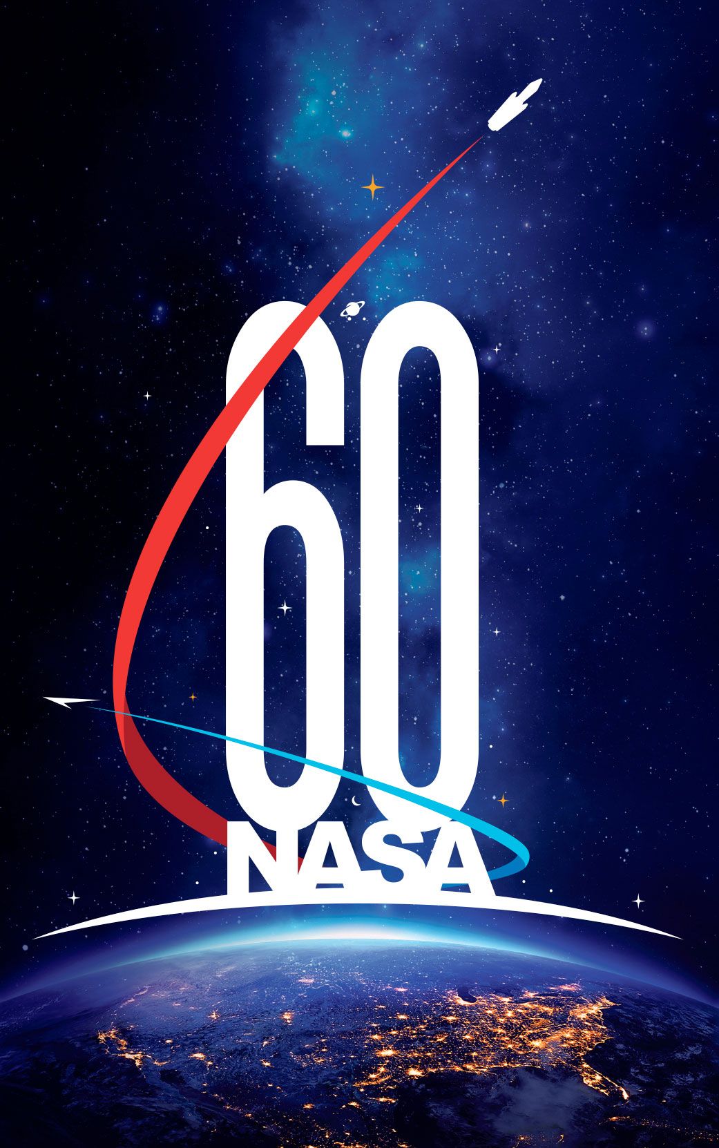 NASA's New 60th Anniversary Logo Depicts 'Historic Past and Inspiring ...