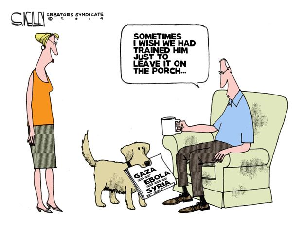 Editorial cartoon Ebola Gaza | The Week