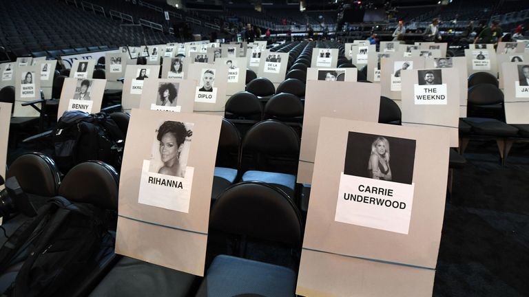 Grammy Awards Celebrity Seating Photos - Where Are Celebrities Sitting ...