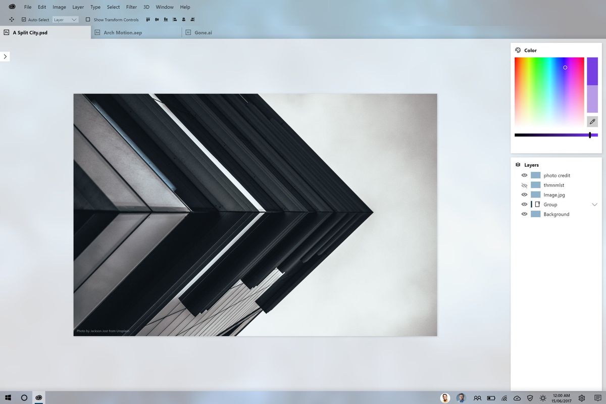 Windows Fluent Design System concepts show a futuristic Photoshop ...