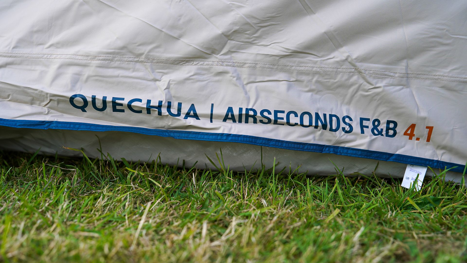 Quechua Inflatable Camping Tent Air Seconds 4.1 F&B 4 Person 1 Bedroom ...