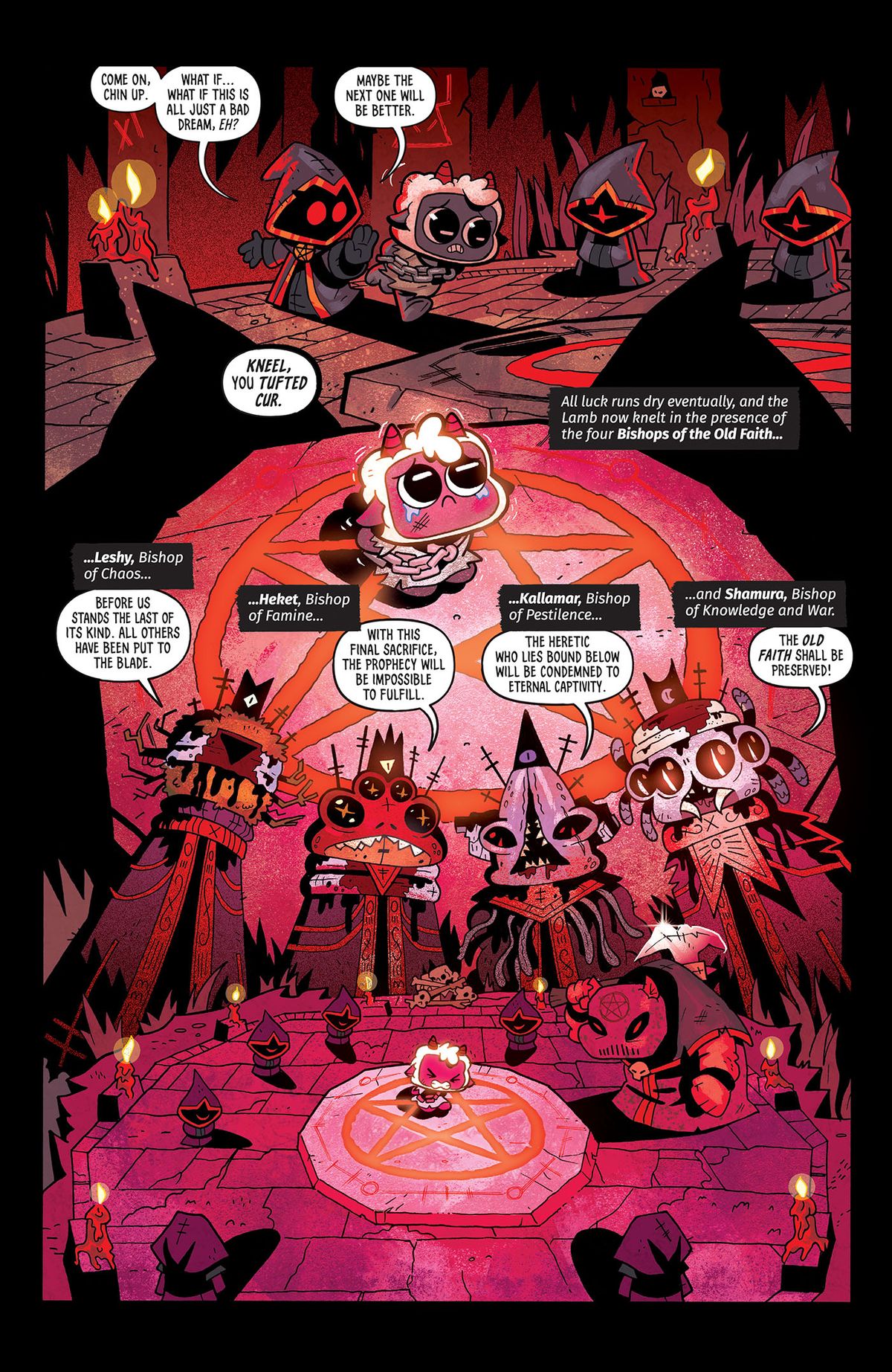 Baa-bye! The first Cult of the Lamb comic looks both heartbreaking and ...