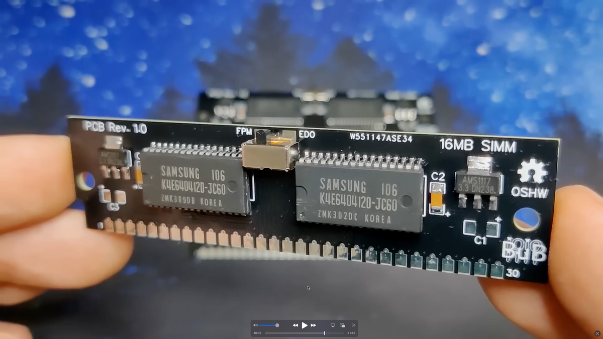 Enthusiast shows how to build 16MB 30-pin SIMMs to upgrade your vintage ...