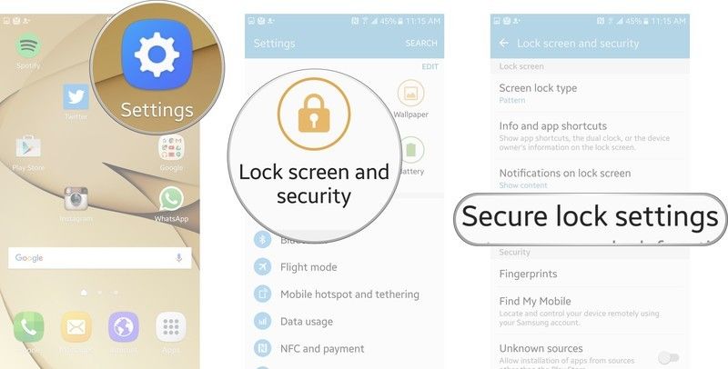 How to customize the security options on the Galaxy S7 | Android Central