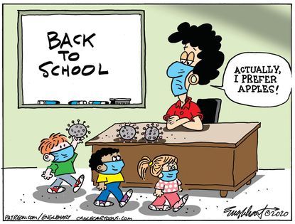 7 scathing cartoons about the push to reopen schools | The Week