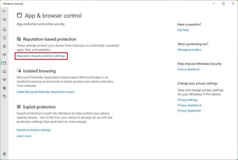 How to enable phishing protection on Windows 11 2022 Update | Windows ...