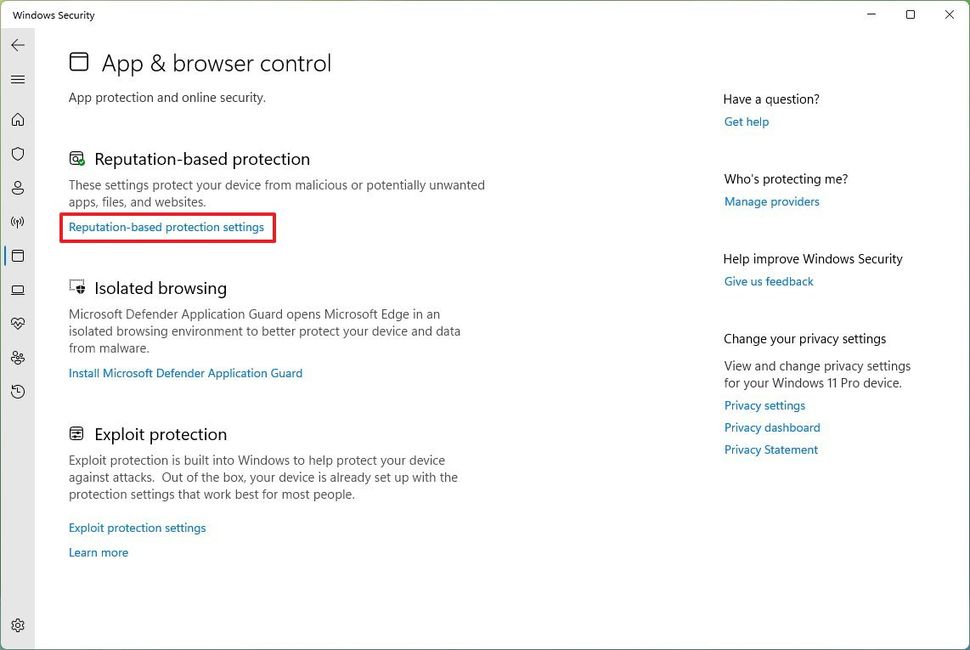How to enable phishing protection on Windows 11 2022 Update | Windows ...
