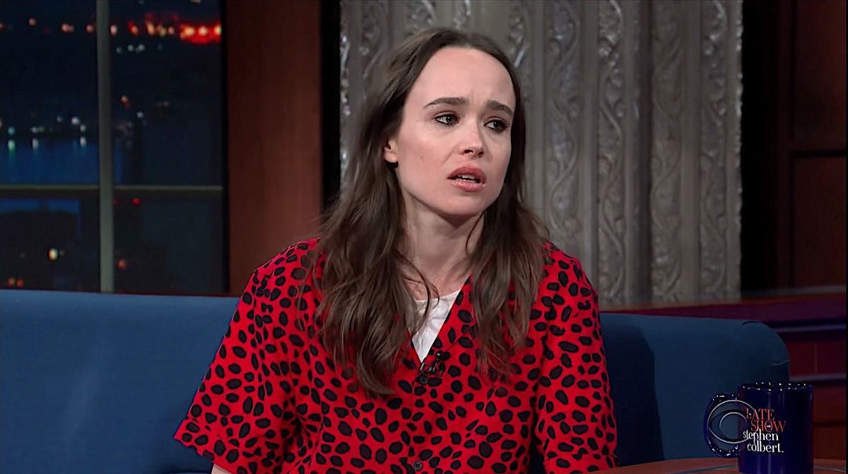 Ellen Page savages Mike Pence on Stephen Colbert's Late Show, lashing ...