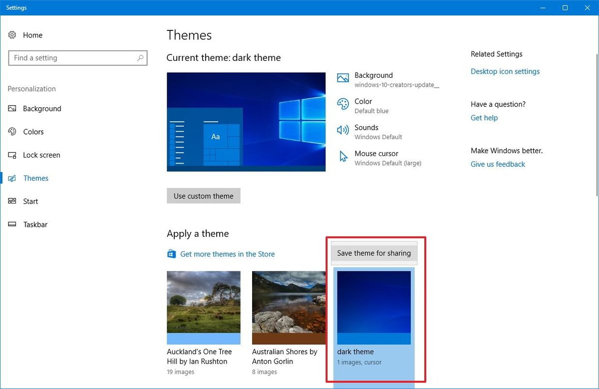 How to use themes on the Windows 10 Creators Update | Windows Central