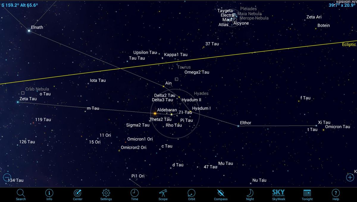 Touring the Treats of Taurus Using Mobile Astronomy Apps | Space