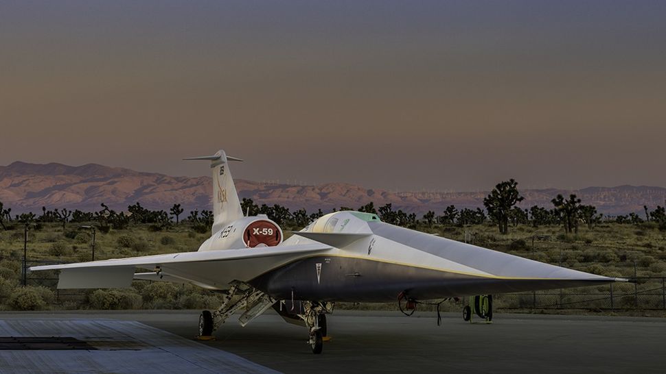 NASA unveils its revolutionary X-59 Quesst 'quiet' supersonic jet ...