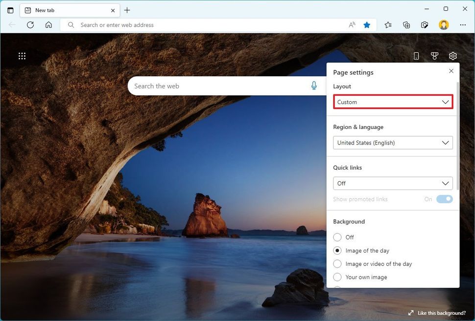 How to customize new tab page on the new Microsoft Edge | Windows Central