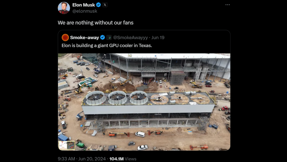 Elon Musk shows off Cortex AI supercluster — first look at Tesla's ...