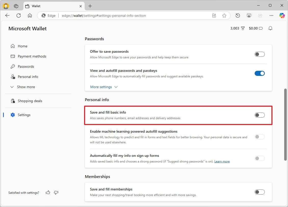 How to configure personal info saved on Microsoft Edge | Windows Central