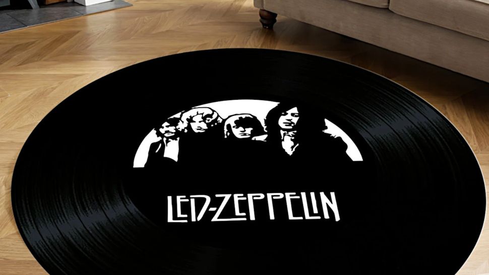Trampled Under Foot: This vinyl-inspired Led Zeppelin rug has a Whole ...