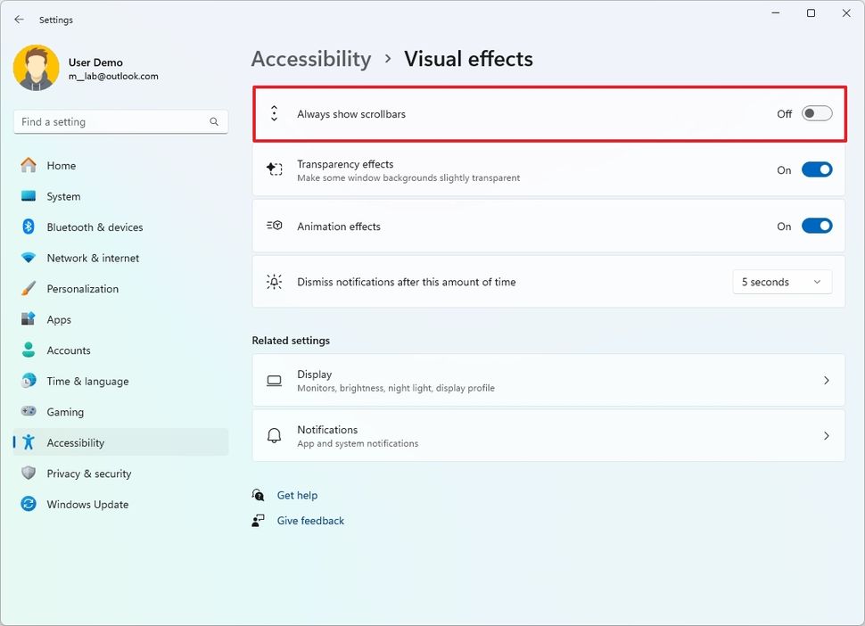 2 Ways to always show scrollbars on Windows 11 | Windows Central