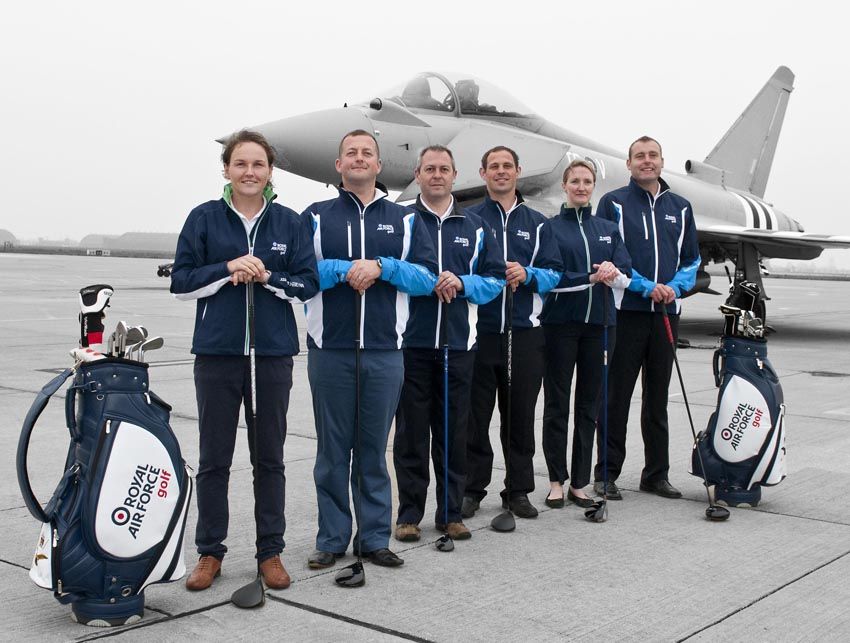 RAF golf team takes off with Galvin Green gear | Golf Monthly