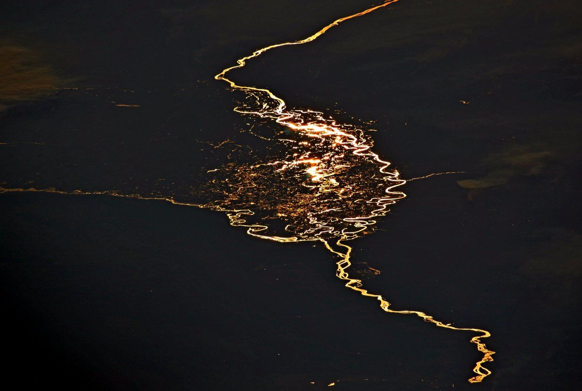 Astronaut Spies Fiery River from the International Space Station | Space