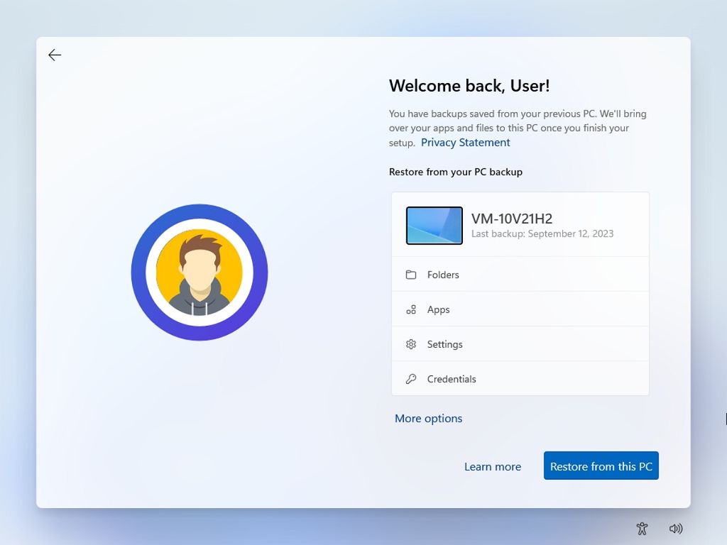 The new OOBE on the Windows 11 September 2023 update | Windows Central