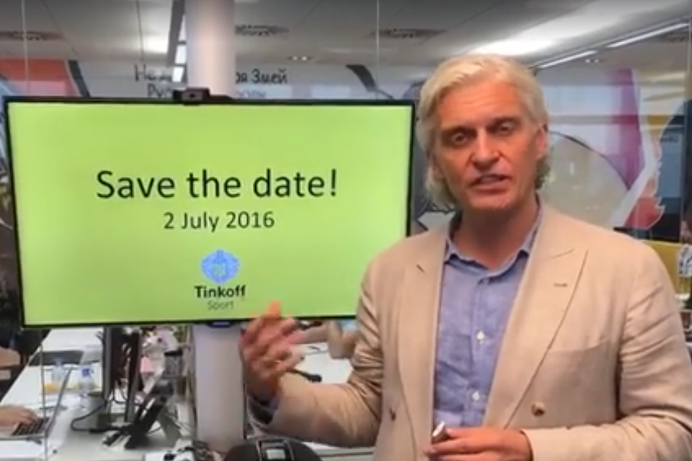 Oleg Tinkov announces the Tinkoff Tour de France team in a very Oleg ...