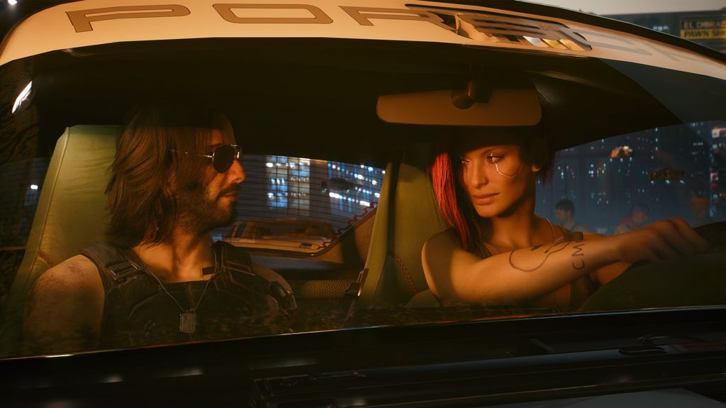 Cyberpunk 2077's surprise new update lets Keanu ride shotgun through the streets of Night City ...