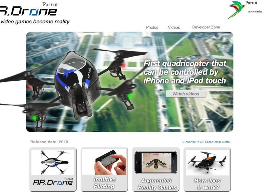 iPhone-controlled flying AR.Drone out in August | TechRadar