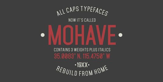 Font of the day: Mohave | Creative Bloq