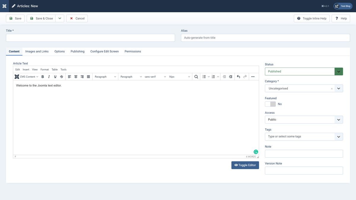 How to start a blog with Joomla | TechRadar