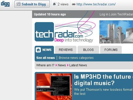 Digg bar arrives, bringing extra functionality | TechRadar