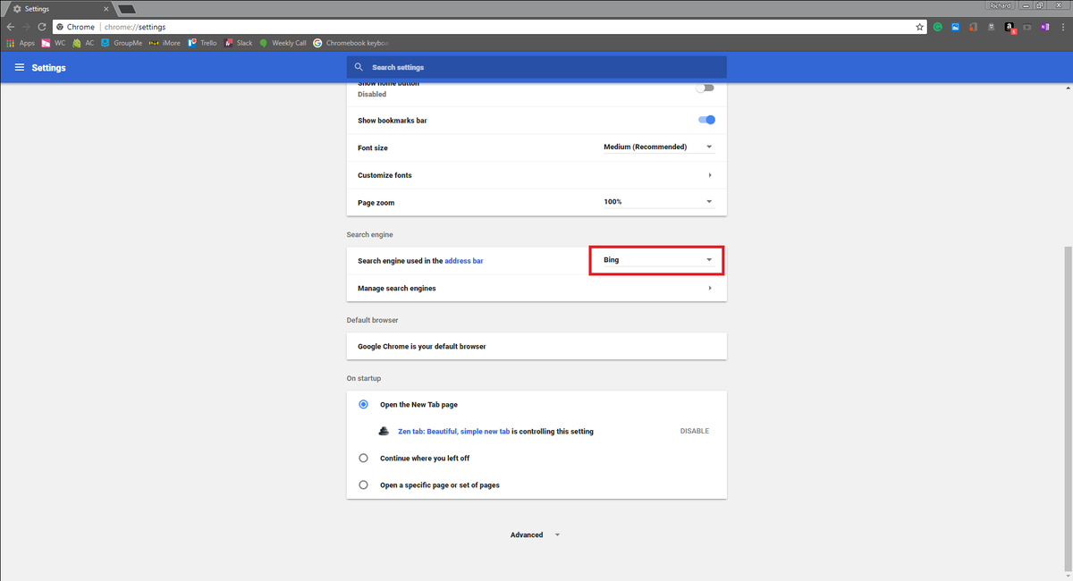 How to change to Bing search in Google Chrome | Windows Central