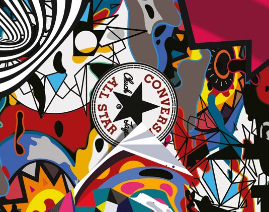 Converse mural splashes NYC with colour | Creative Bloq