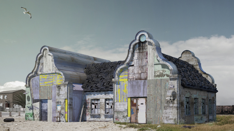 Designer visualises the sinister architecture of a post-apocalyptic ...