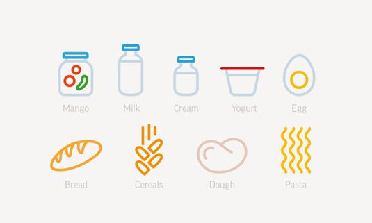 Ingenious vector icon recipe cards make cookery a joy | Creative Bloq