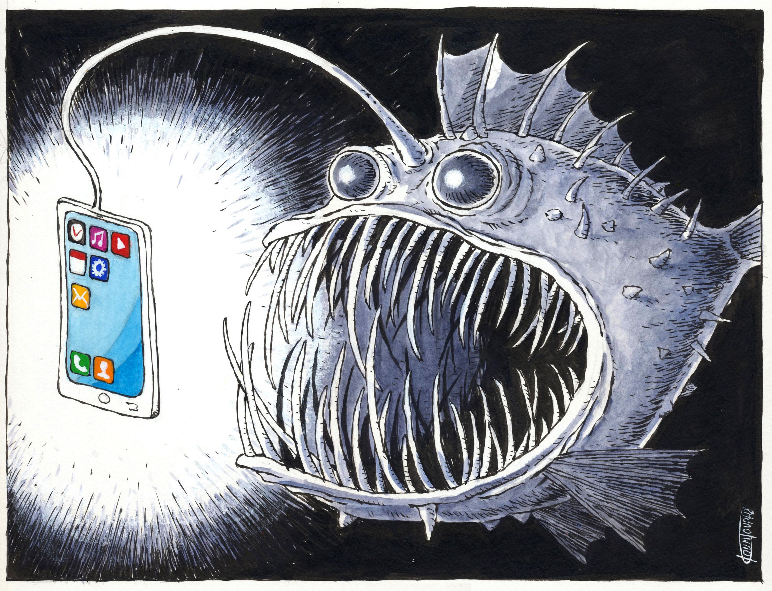 Editorial cartoon World Internet safety social media smartphone | The Week