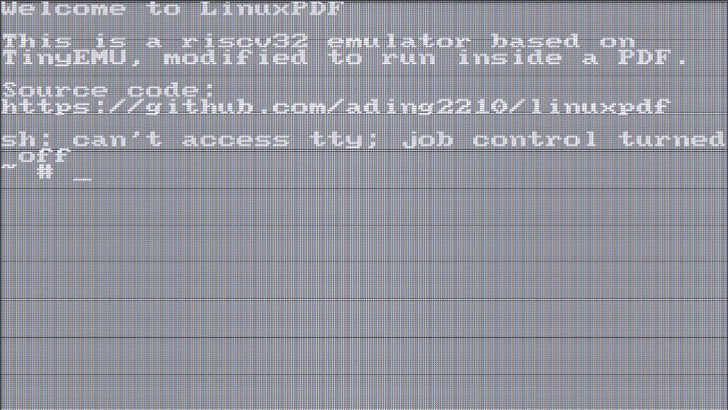 Minimal Linux OS runs in a 6MB PDF document in Chrome — LinuxPDF ...