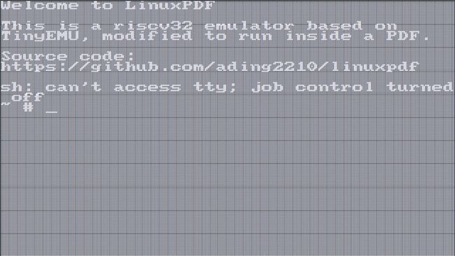 Minimal Linux Os Runs In A 6mb Pdf Document In Chrome — Linuxpdf Leverages Risc V Emulator Tom